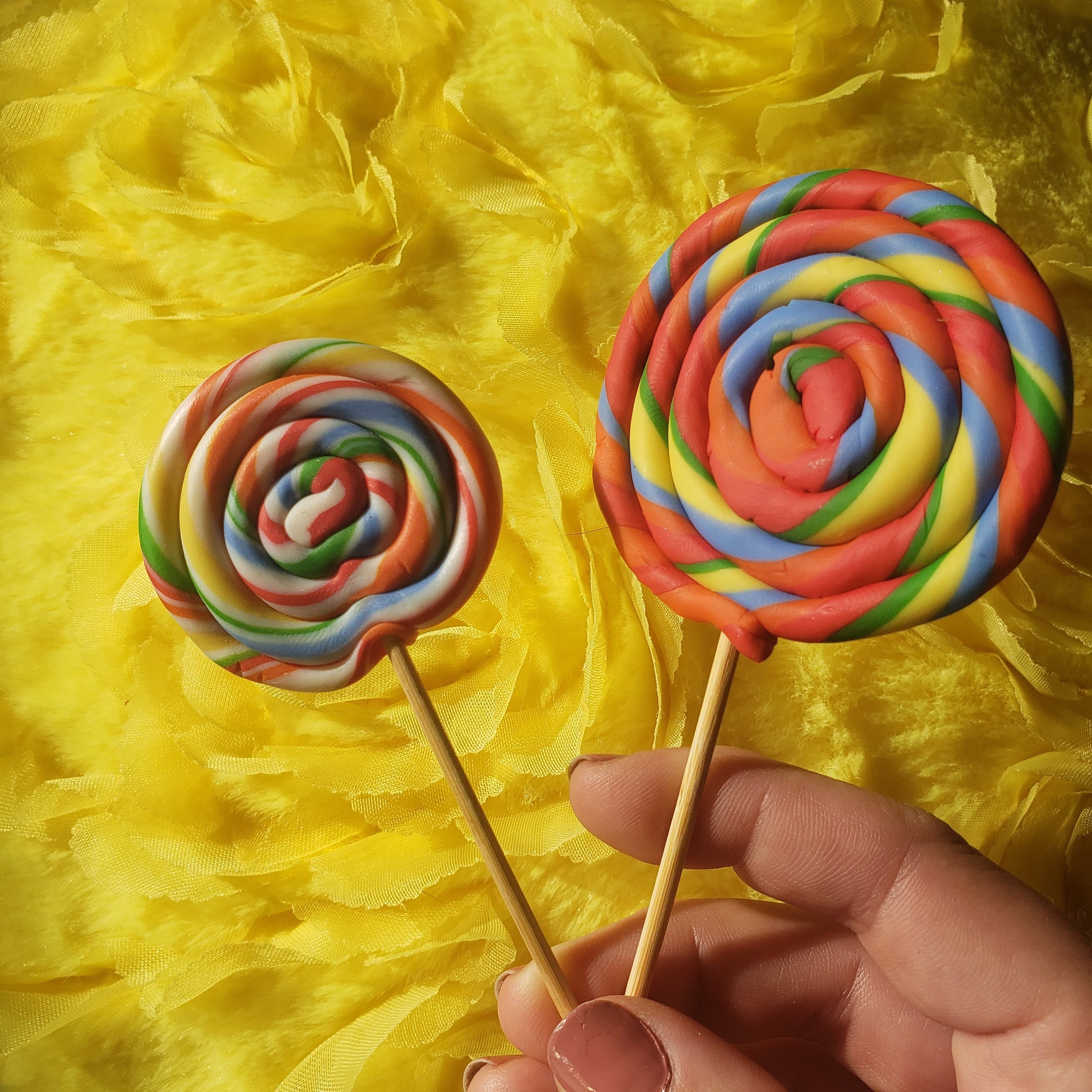 Set of 10 Fake Lollipops - Etsy