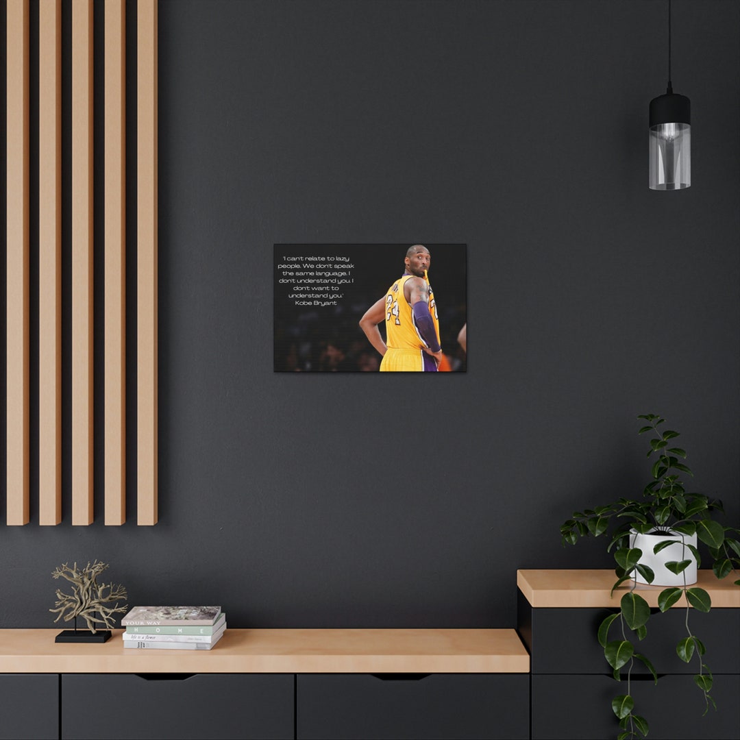 Canvas Gallery Wraps Wall Art Motivational Kobe Bryant Inspiration Los ...