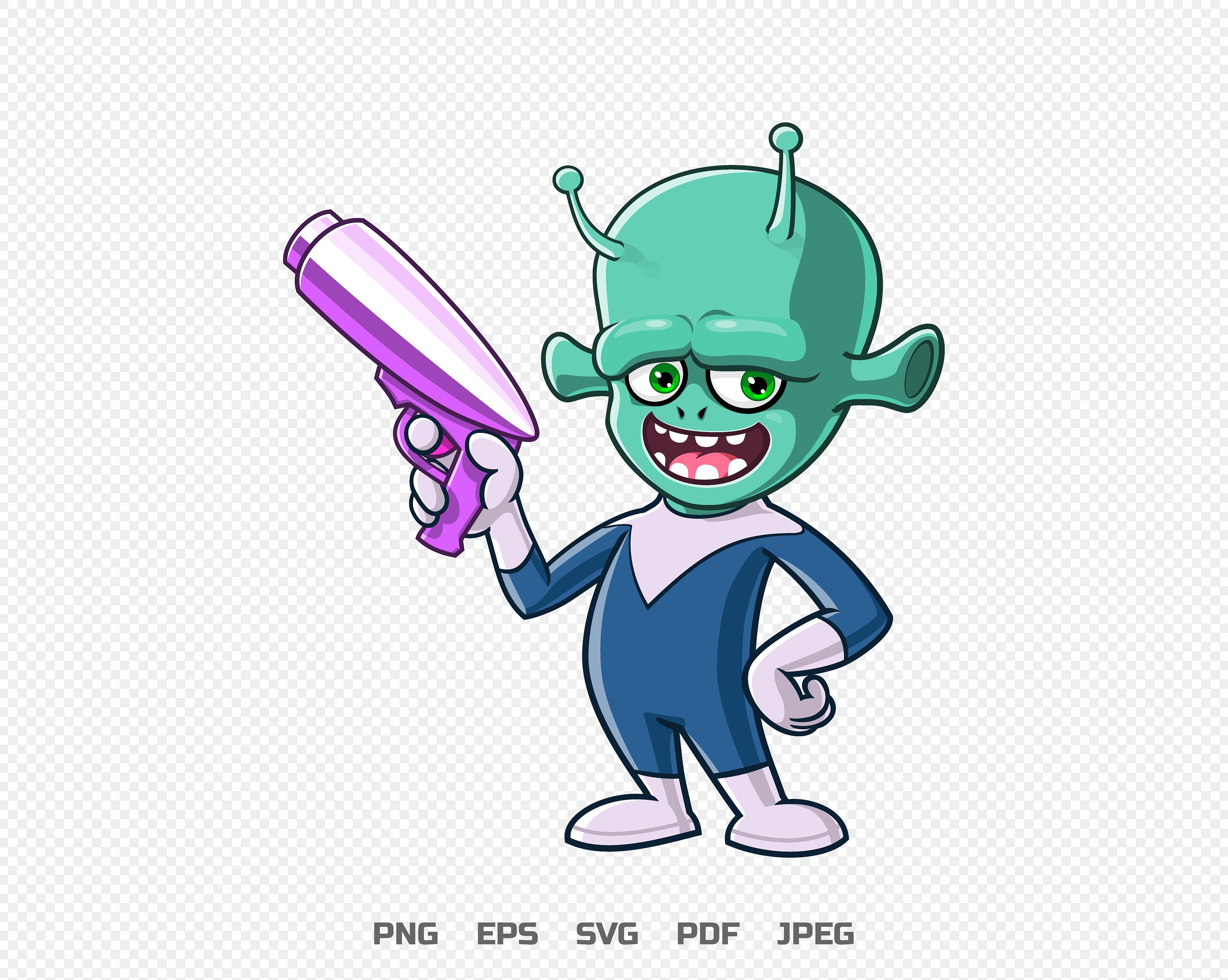 Alien Character Mascot Design - Etsy
