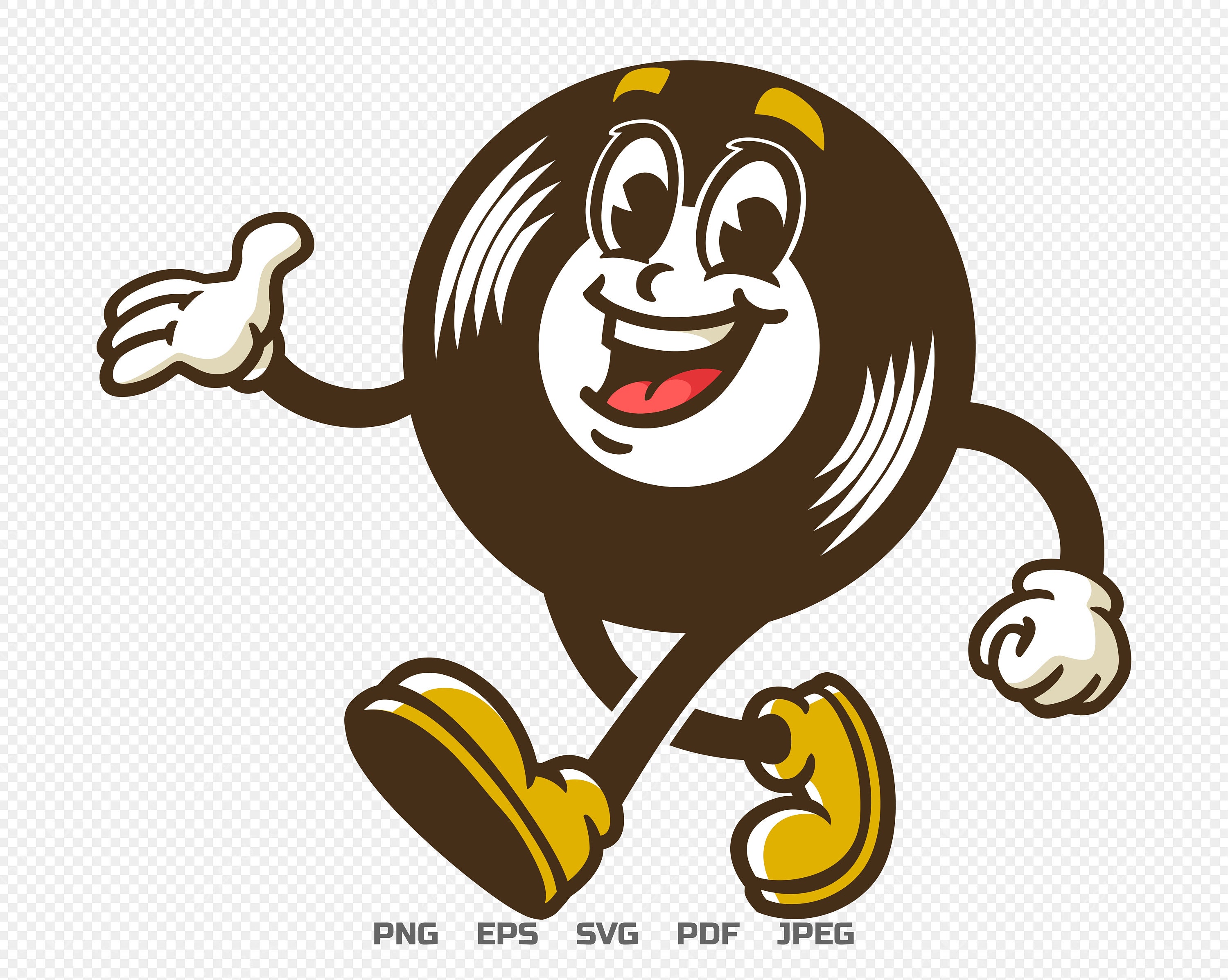 Walking Vinyl Record Vinyl Disk Cartoon Mascot Illustration Design ...