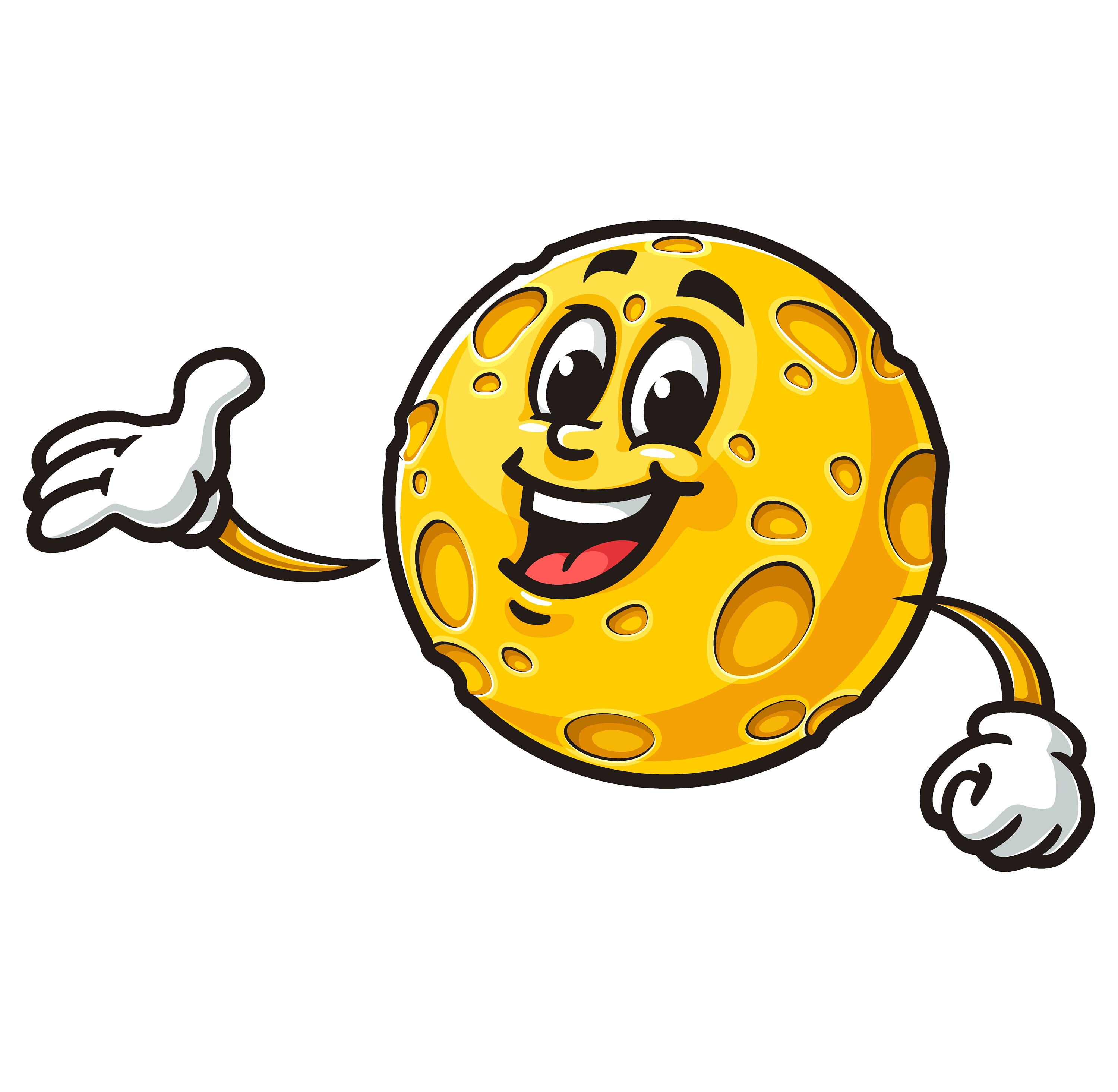 Cheese Planet Cartoon Mascot Illustration Character Vector Clip-art ...
