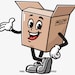 Cardboard Box Cartoon Mascot Illustration Design Character Vector - Etsy
