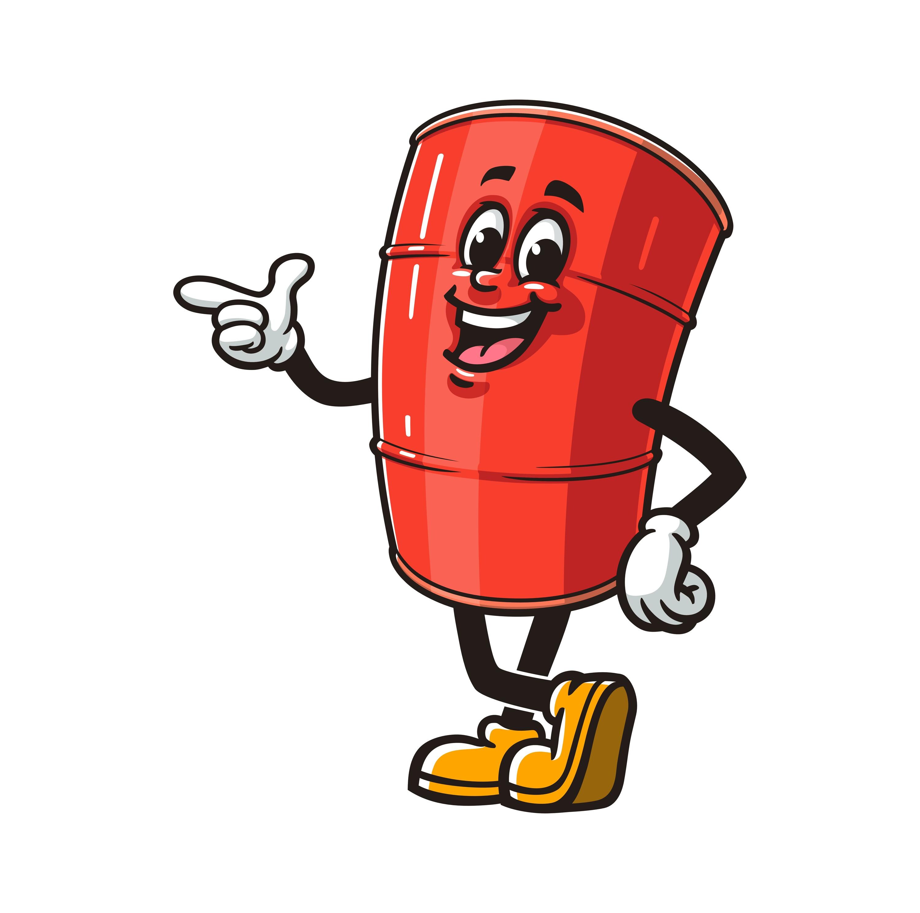 Oil Barrel, Oil Drum Cartoon Mascot Illustration Character Vector Clip ...