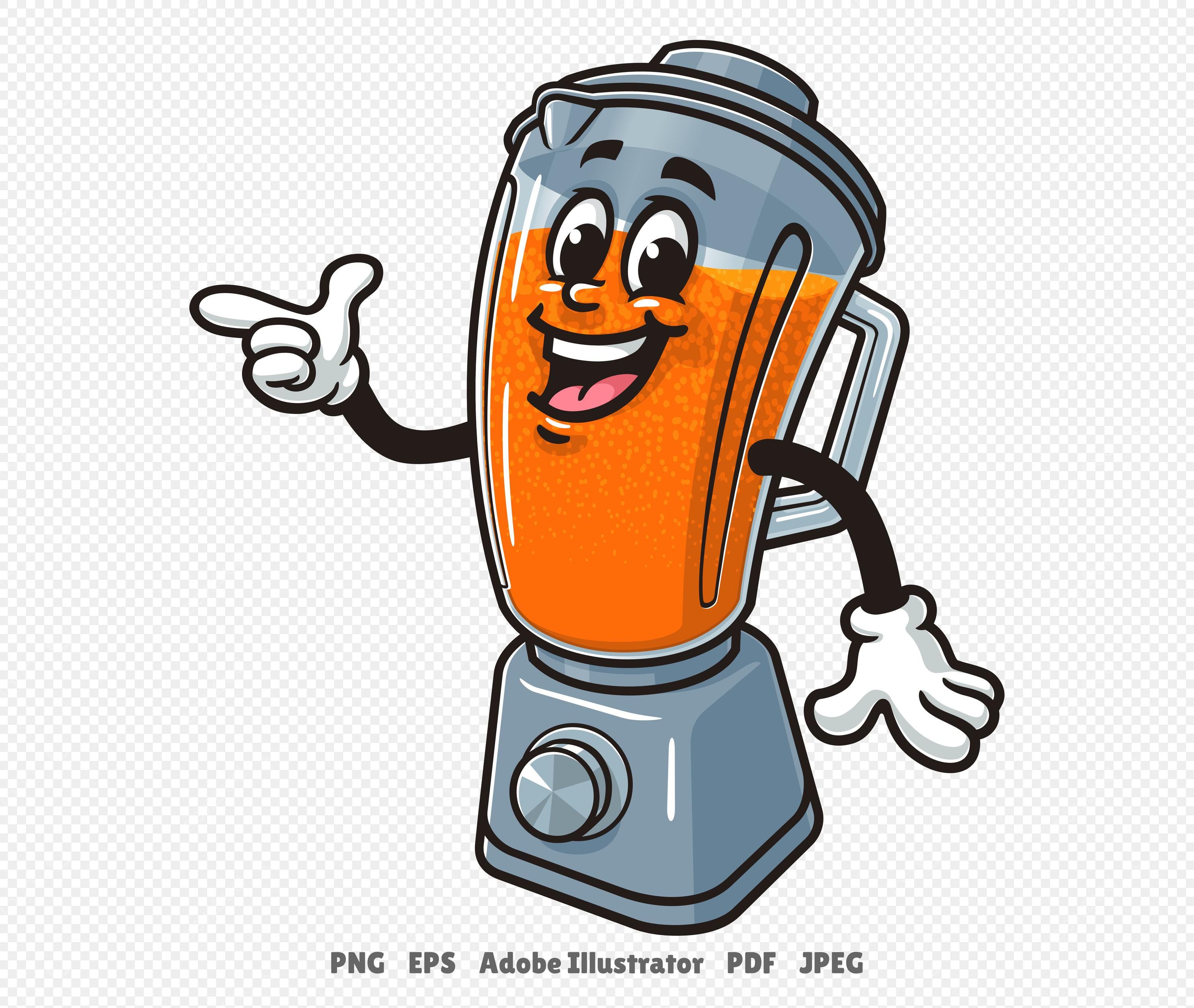 Blender Cartoon Mascot Illustration Character Vector Clip-art Hand ...