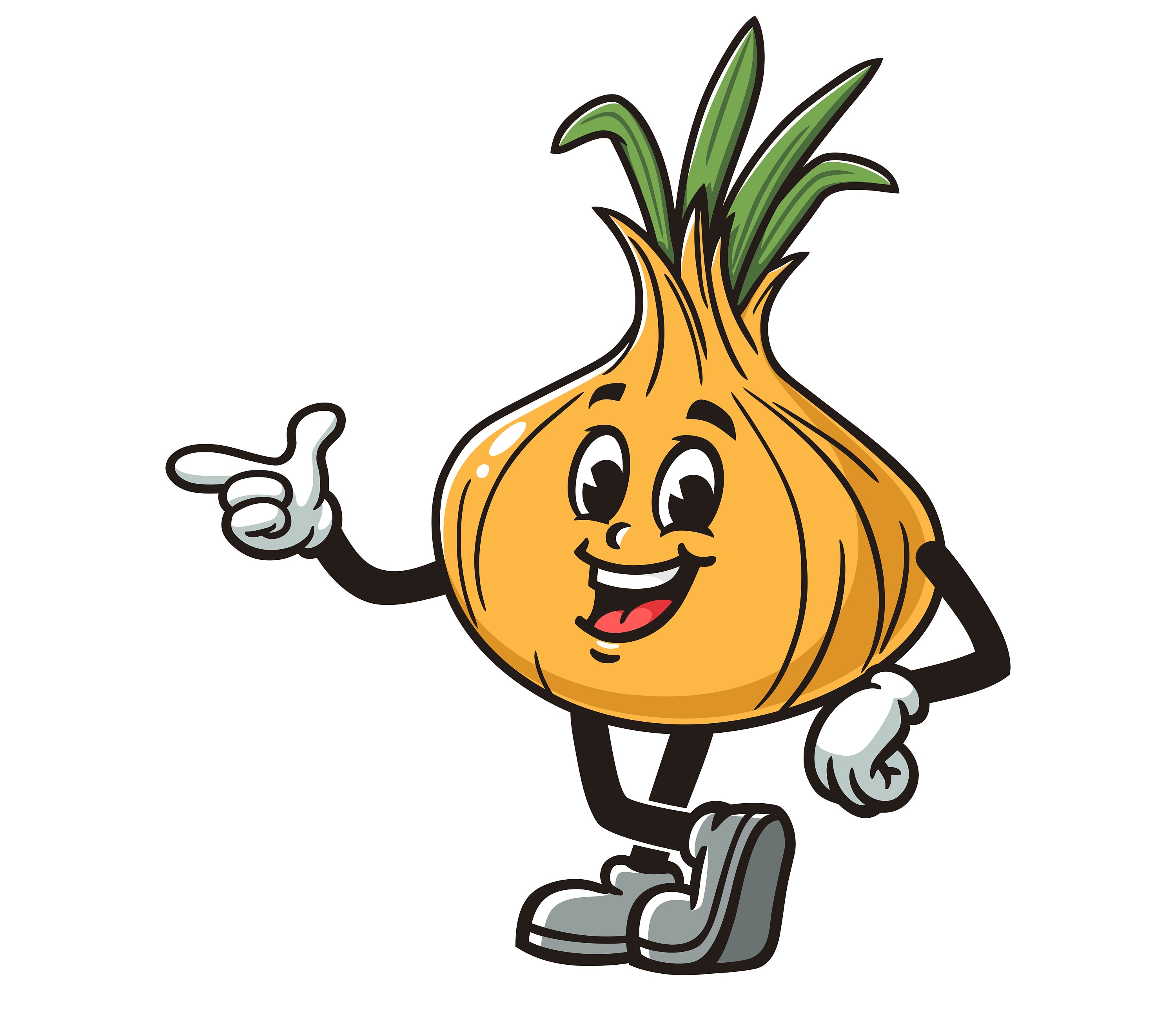 Onion Cartoon Mascot Illustration Design Character Vector Clip Art - Etsy