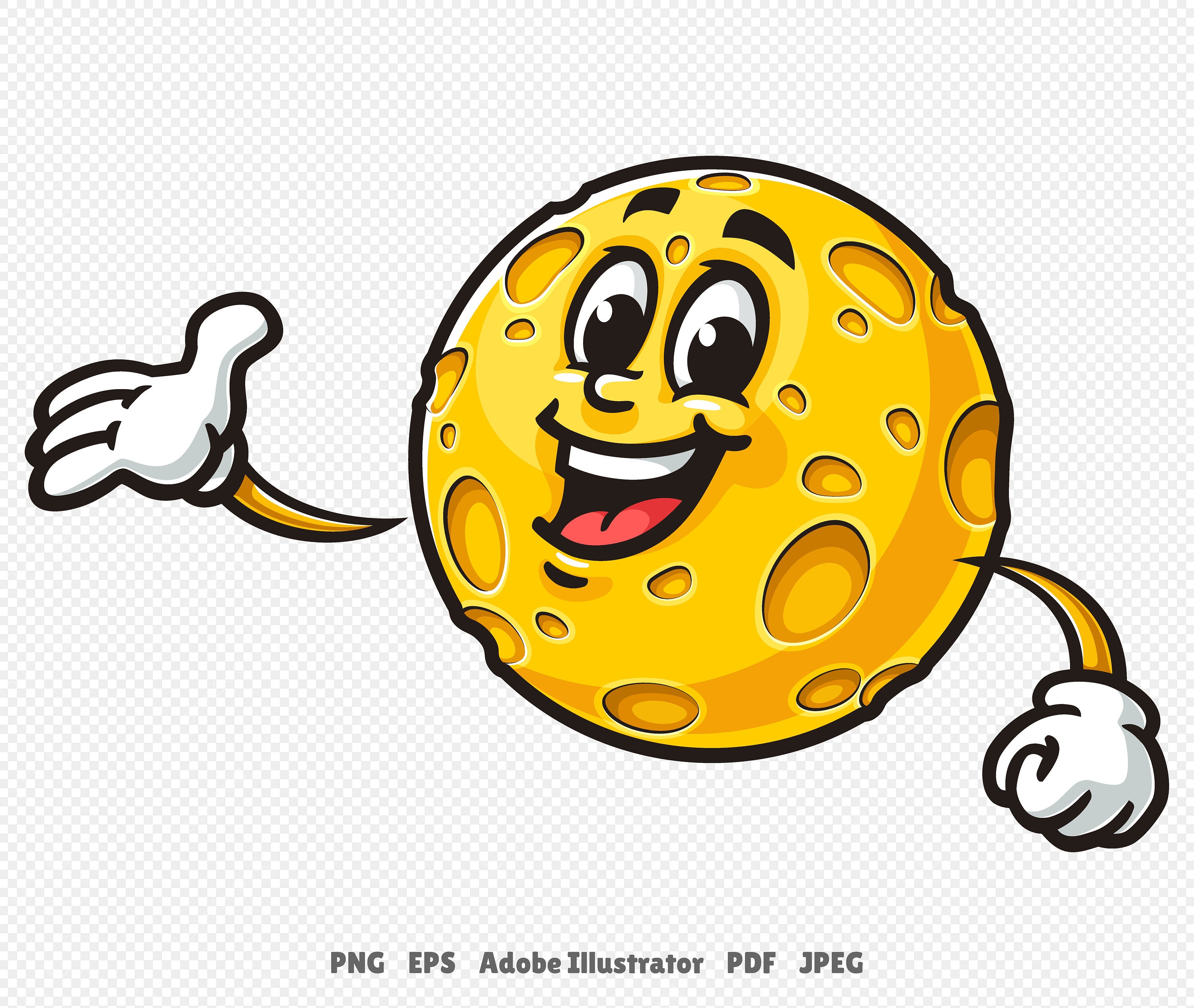 Cheese Planet Cartoon Mascot Illustration Character Vector Clip-art ...