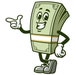 Money Cash Cartoon Mascot Illustration Design Character Vector - Etsy