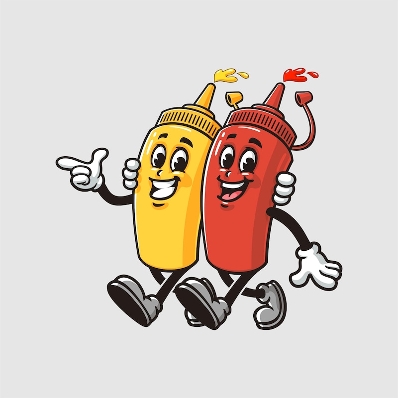 Ketchup Character - Etsy