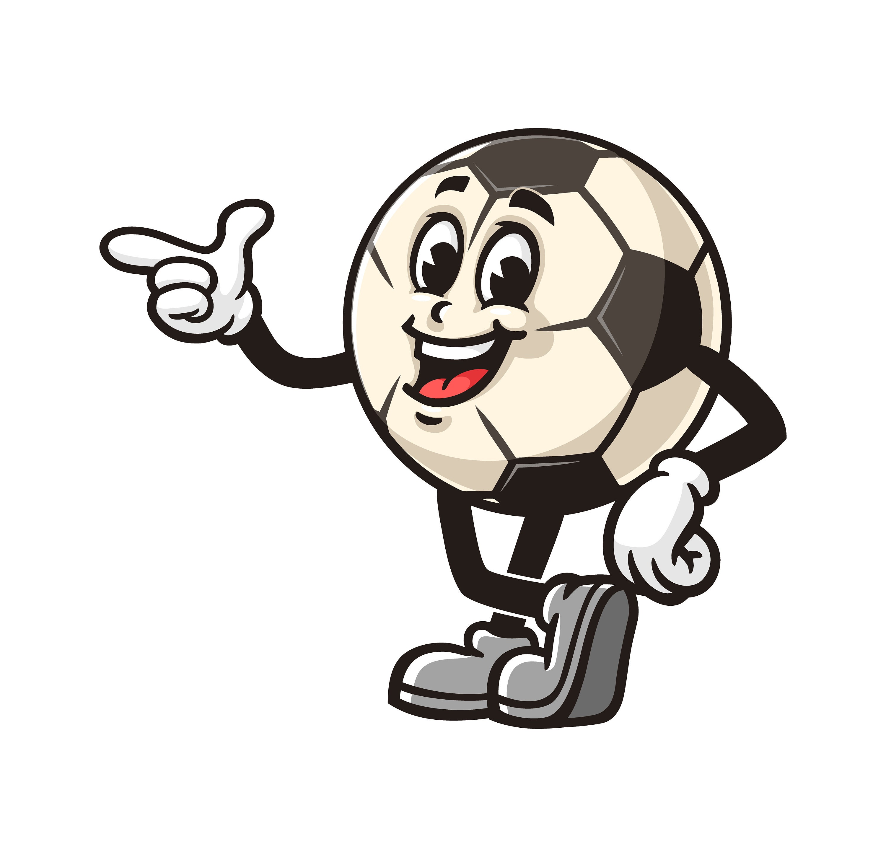 Football Soccer Cartoon Mascot Illustration Character Vector Clip Art ...
