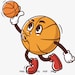 Basketball Slam Dunk Cartoon Mascot Illustration Design Character ...