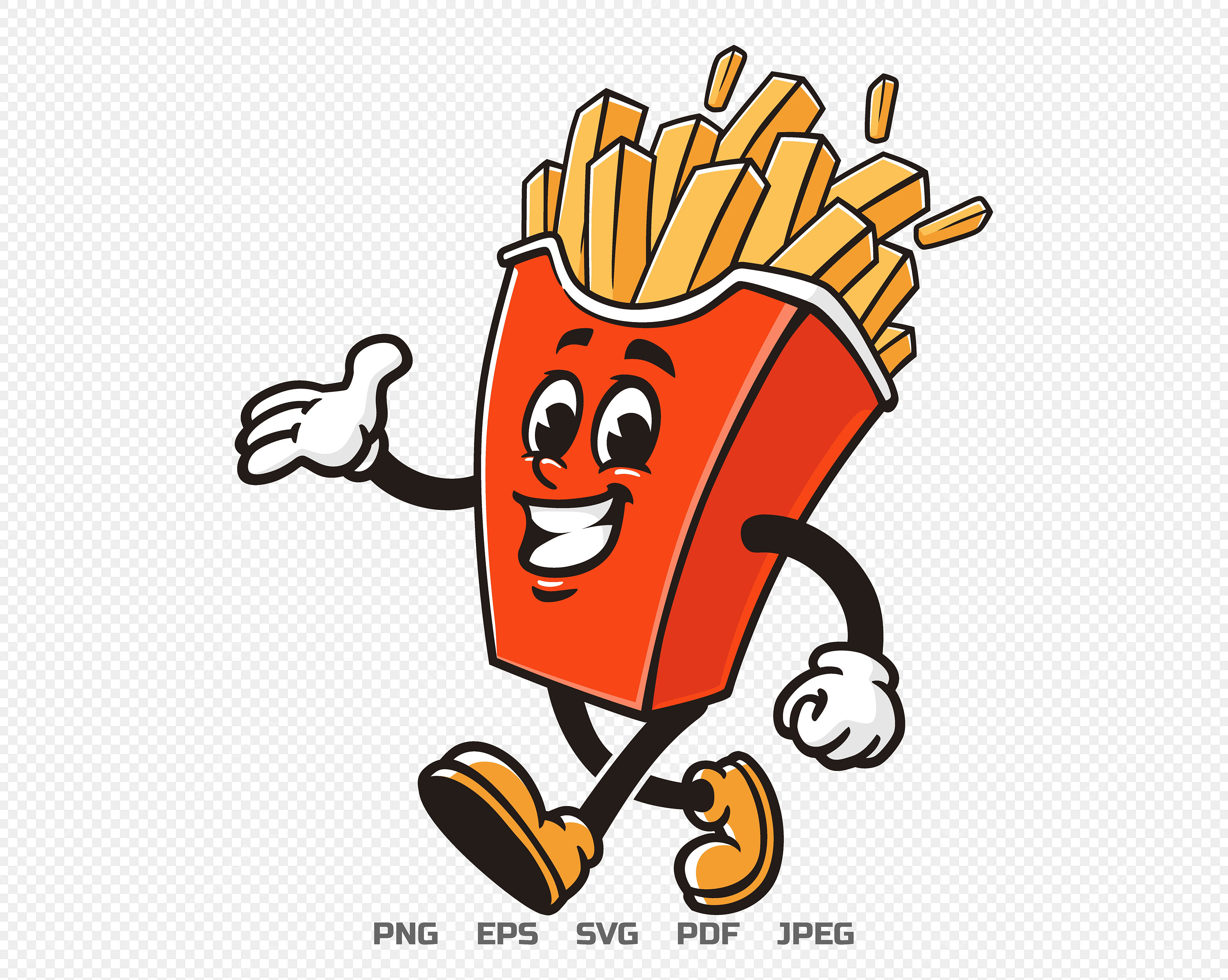 Fries Cartoon Let's Go Over To That New Restaurant With The Outside