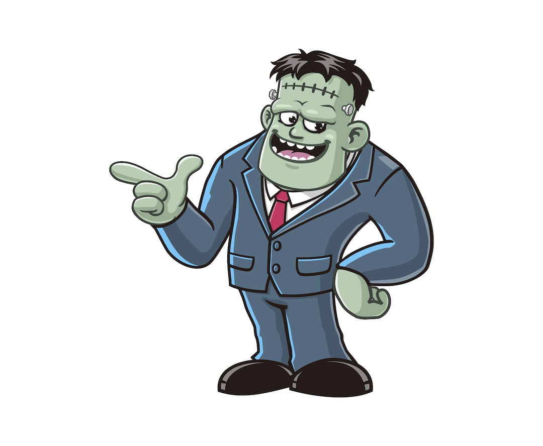 Vector Mascot Illustration of Frankenstein Cartoon With Shoes Character ...