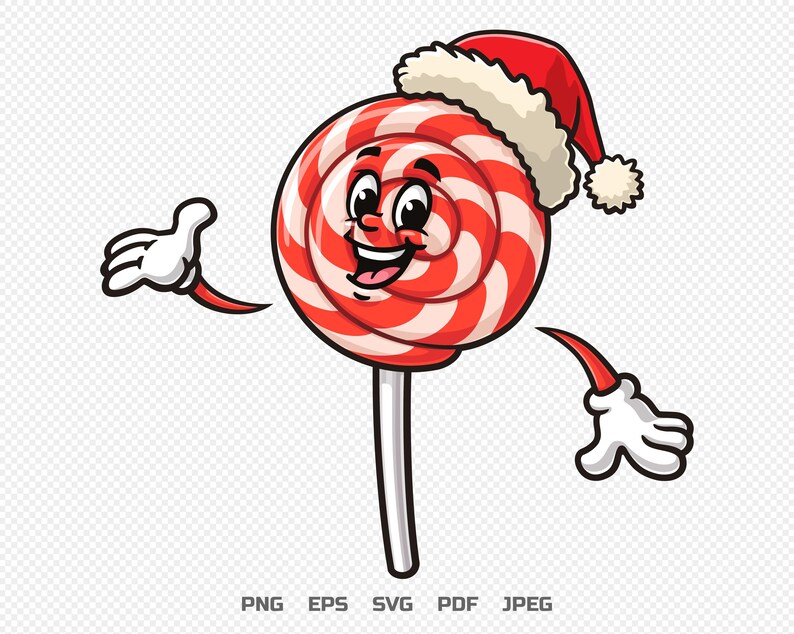 Cartoon Illustration Mascot Design of a Lollipop Candy Welcoming ...