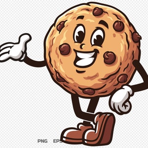 Cookies Cartoon Mascot Illustration Design Character Vector Clip Art ...