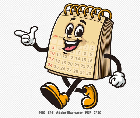 May Calendar Cartoon