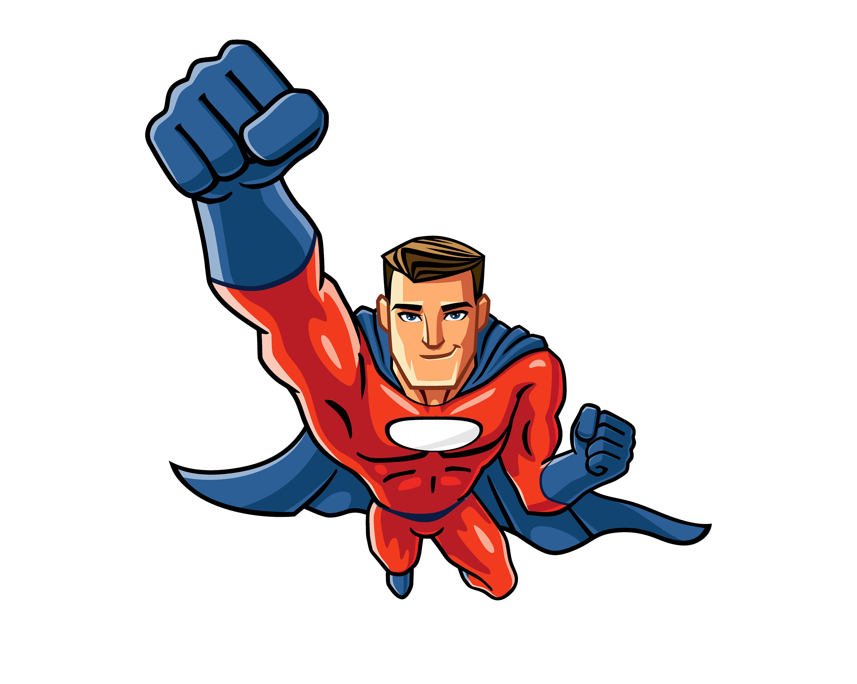 Superhero Mascot Flying Design - Etsy