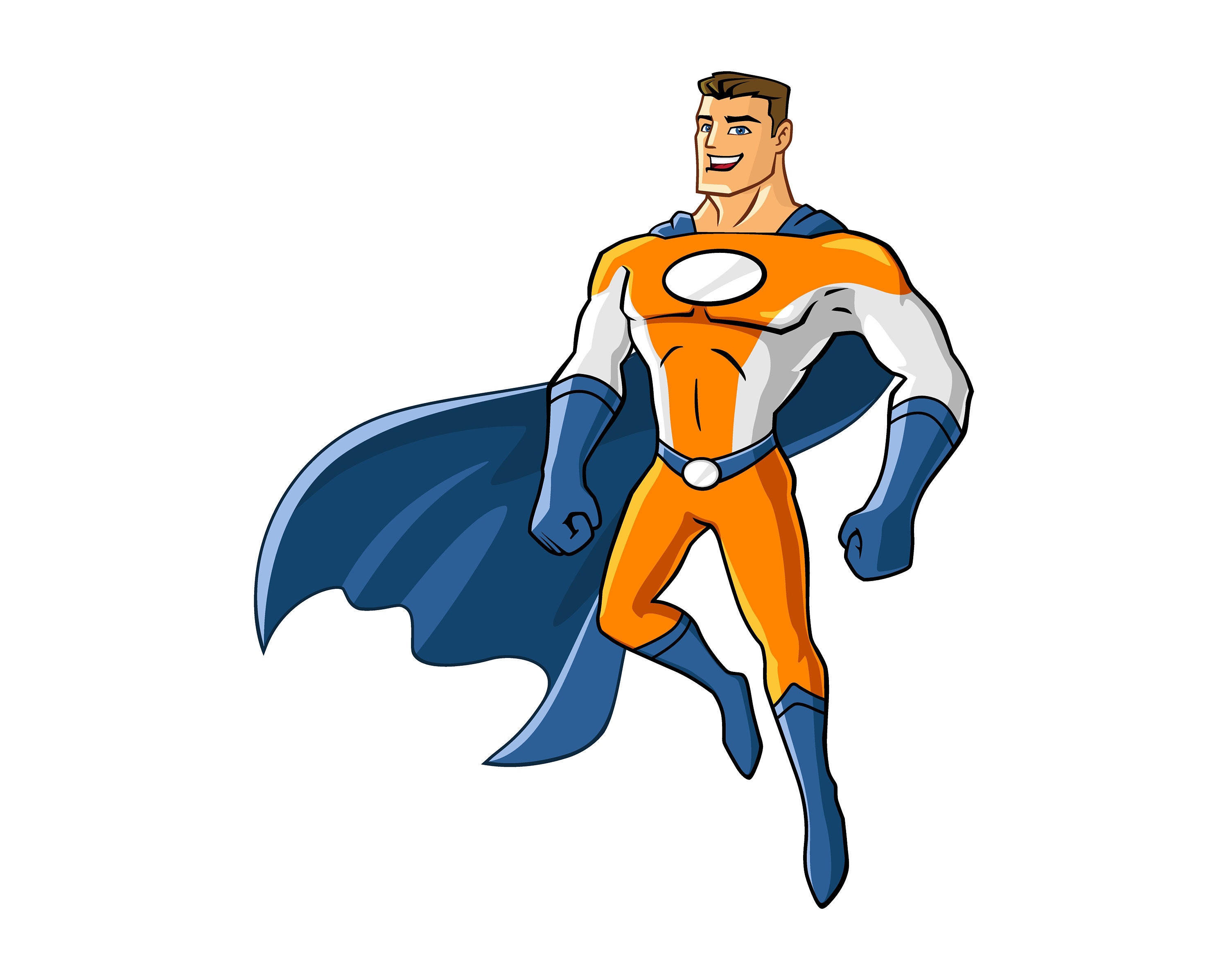 Vliegende Superheld Vector