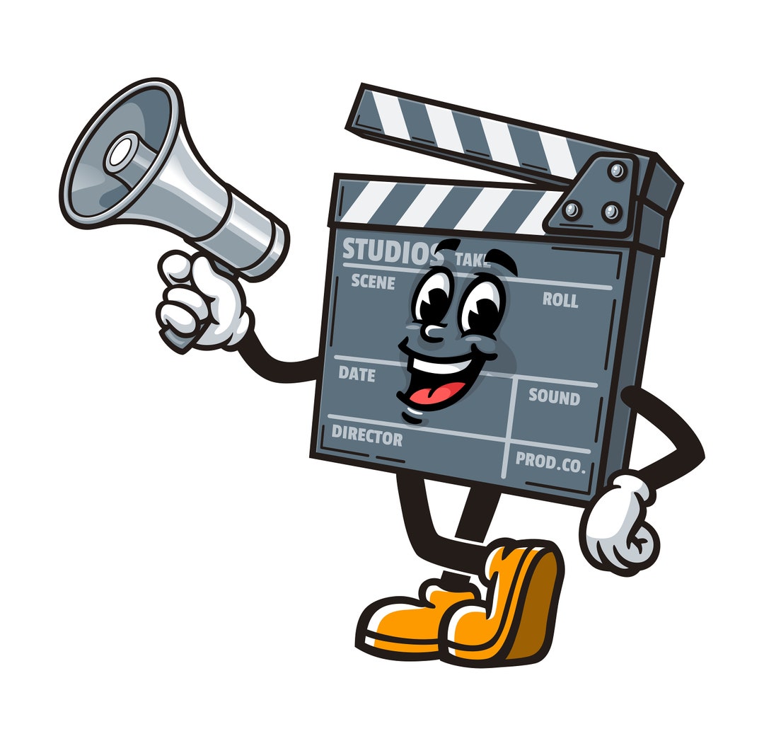 Clapperboard Movie Director Cartoon Mascot Illustration Character ...
