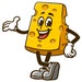 Cheese Cartoon Mascot Illustration Design Character Vector - Etsy