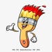 Brush With Red Paint, Paint Brush Cartoon Mascot Illustration Character ...