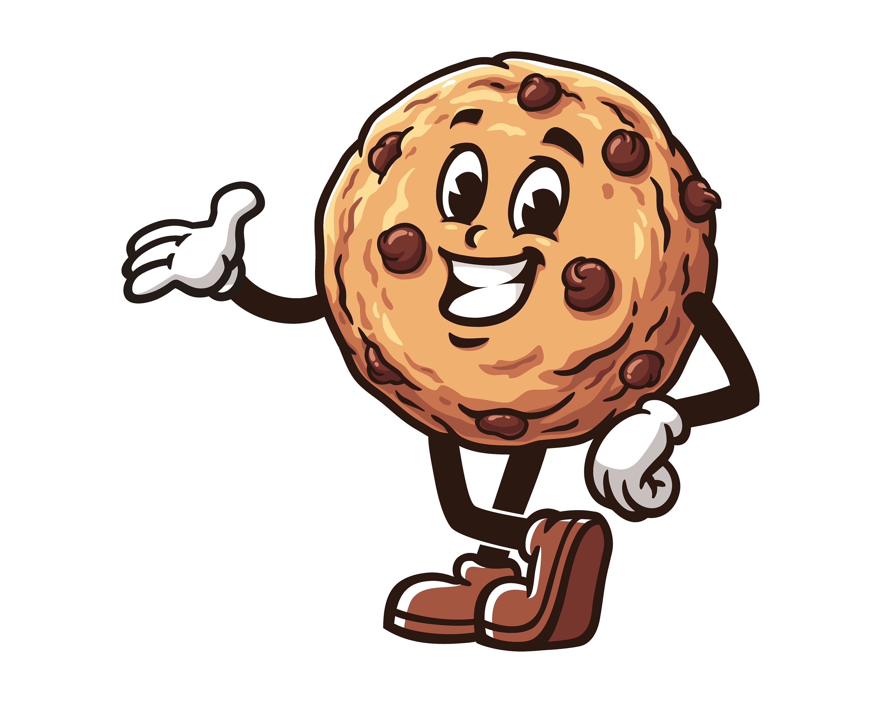 Cookies Cartoon Mascot Illustration Design Character Vector Clip Art ...