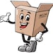 Cardboard Box Cartoon Mascot Illustration Design Character Vector - Etsy