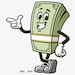 Money Cash Cartoon Mascot Illustration Design Character Vector - Etsy