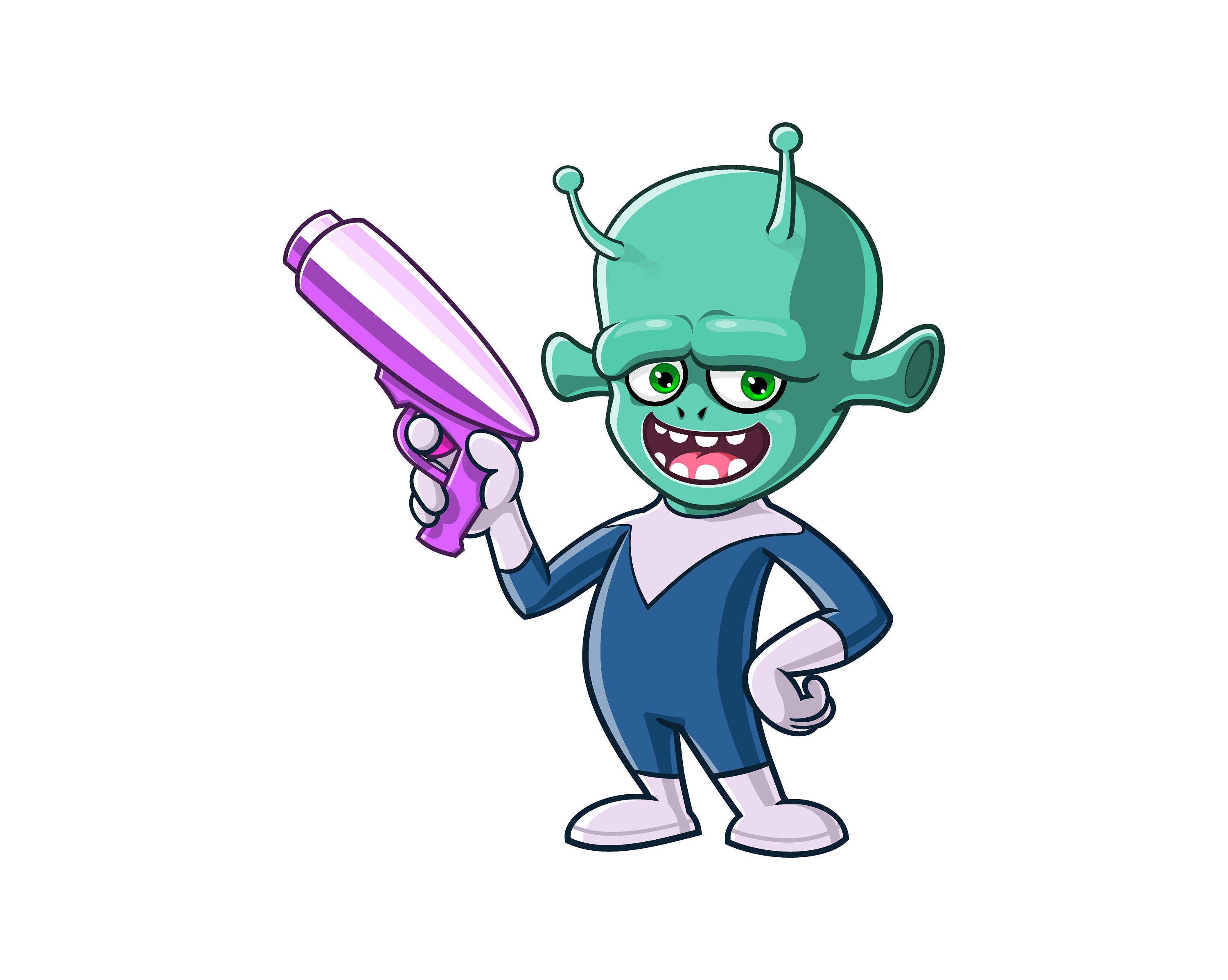 Alien Character Mascot Design - Etsy