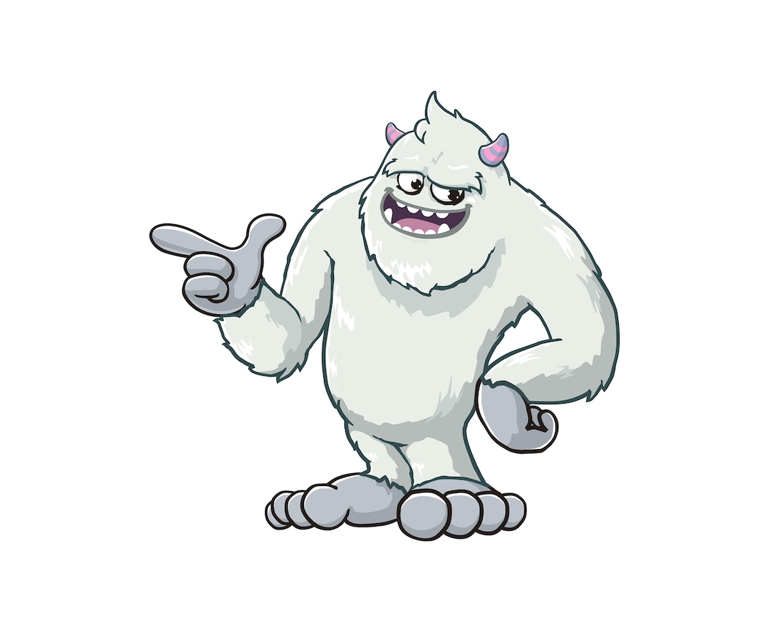 Vector Mascot Illustration of Yeti Bigfoot Cartoon Character Design - Etsy