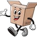 Walking Cardboard Box Cartoon Mascot Illustration Design Character ...