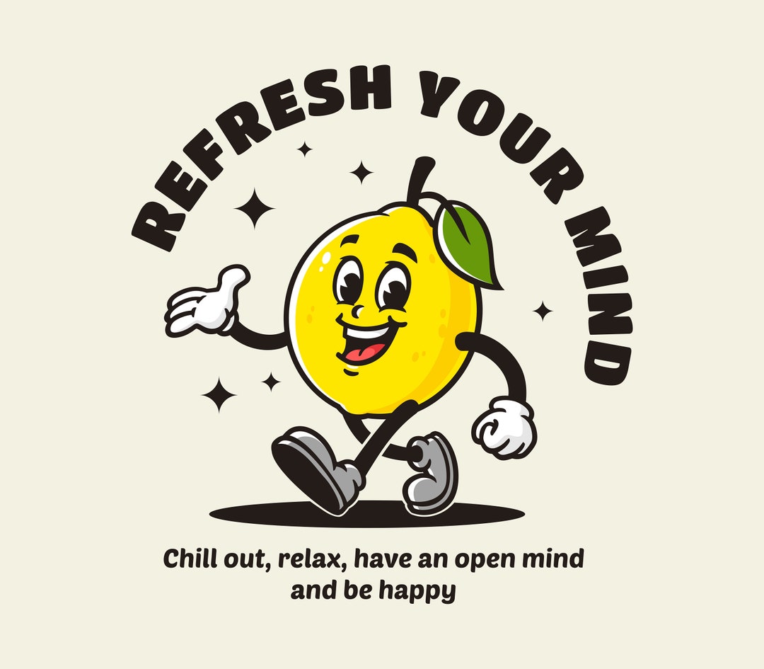 Lemon Cartoon Mascot Illustration T Shirt Quotes Design Character ...