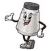 Salt Pepper Spice Powder Shaker Seasoning Cartoon Mascot Illustration ...