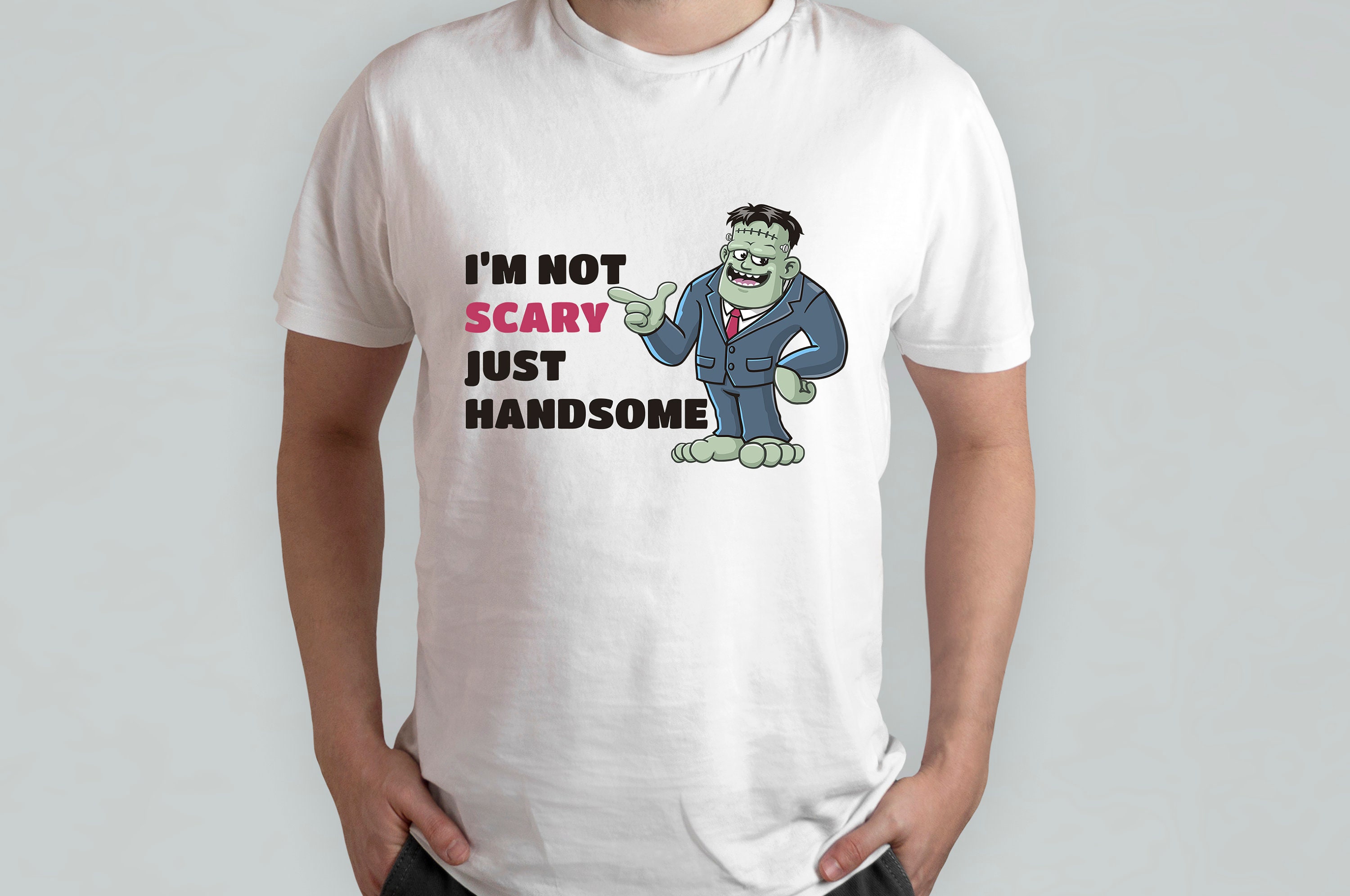 I'm Not Scary Just Handsome,.. Vector Mascot Illustration of ...