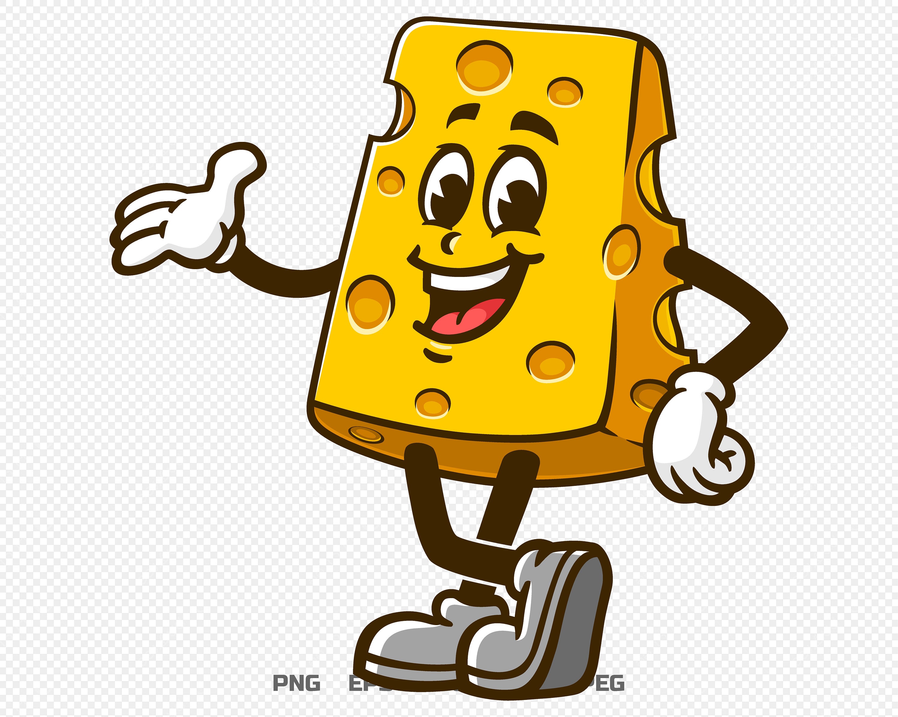 Cheese Cartoon Mascot Illustration Design Character Vector - Etsy