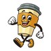 Walking Coffee Cup Cartoon Mascot Illustration Design Character - Etsy