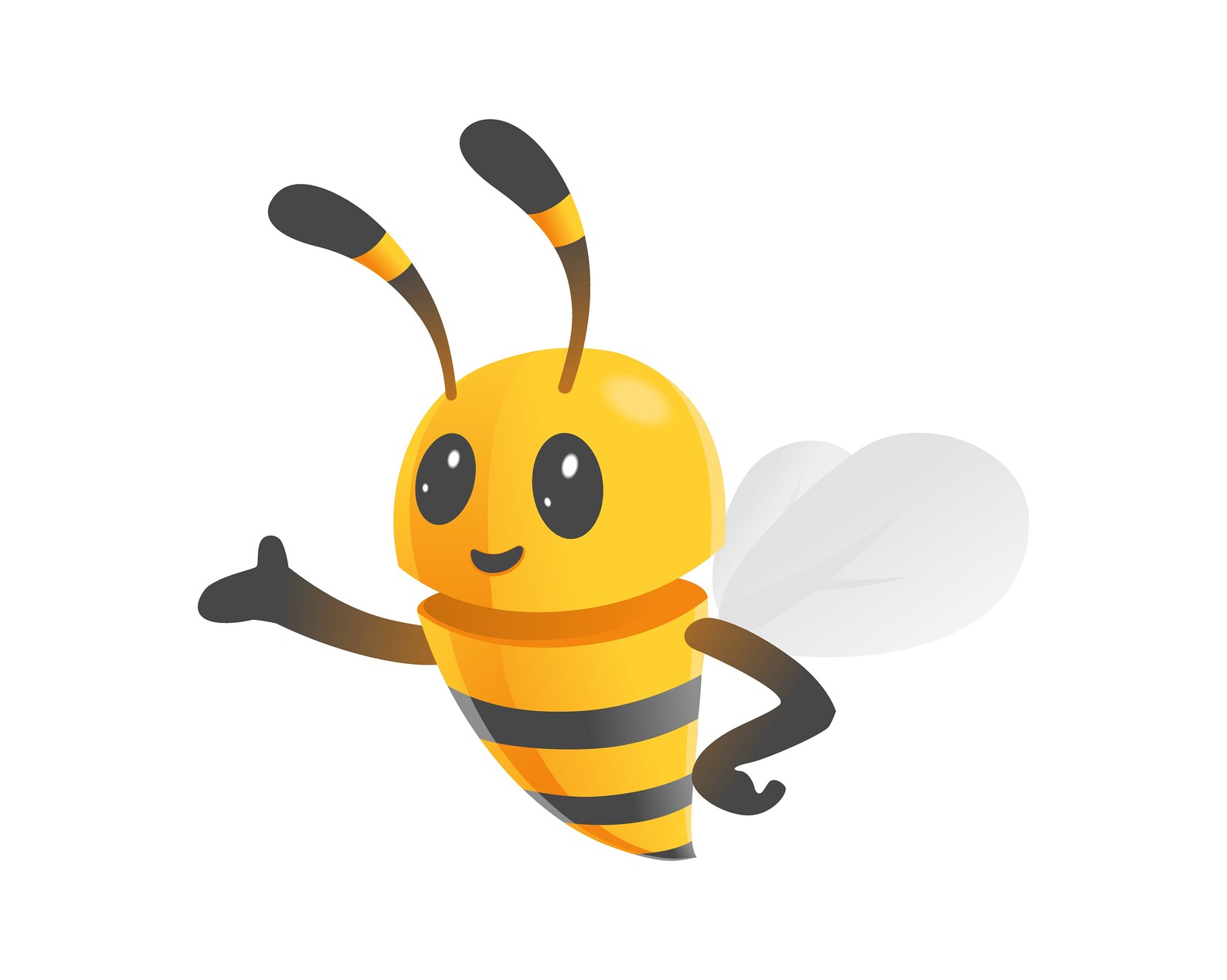 Bee Robot Cartoon Mascot Illustration Design Character - Etsy