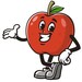 Apple Cartoon Mascot Illustration Design Character Vector - Etsy