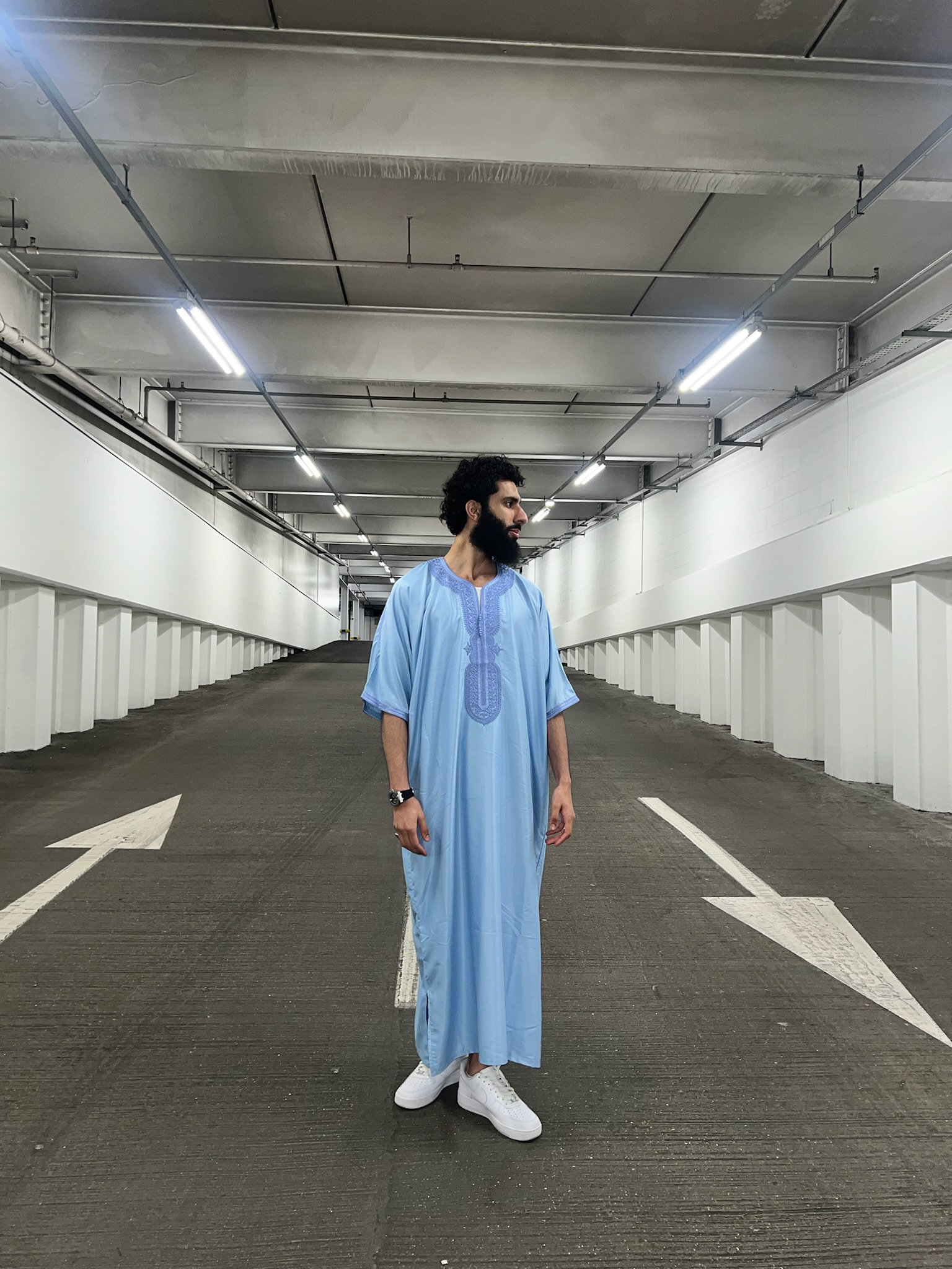 Baby Blue Moroccan Djellaba / Kandora / Jubba / Thobe / Jalabiya - Etsy