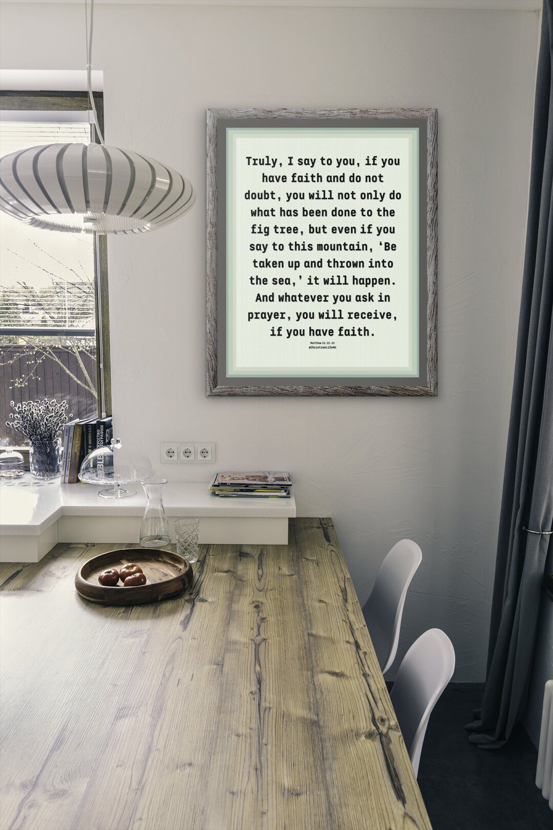 Prayer Wall Art With Faith Bible Verses, Multiple Faith Frames ...