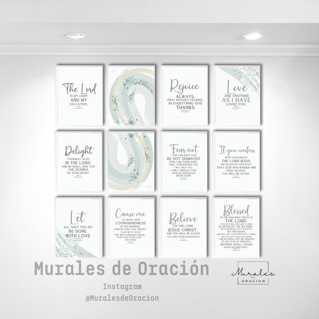 Prayer Wall Art About Our Home, Set of 12 Christian Decorative ...