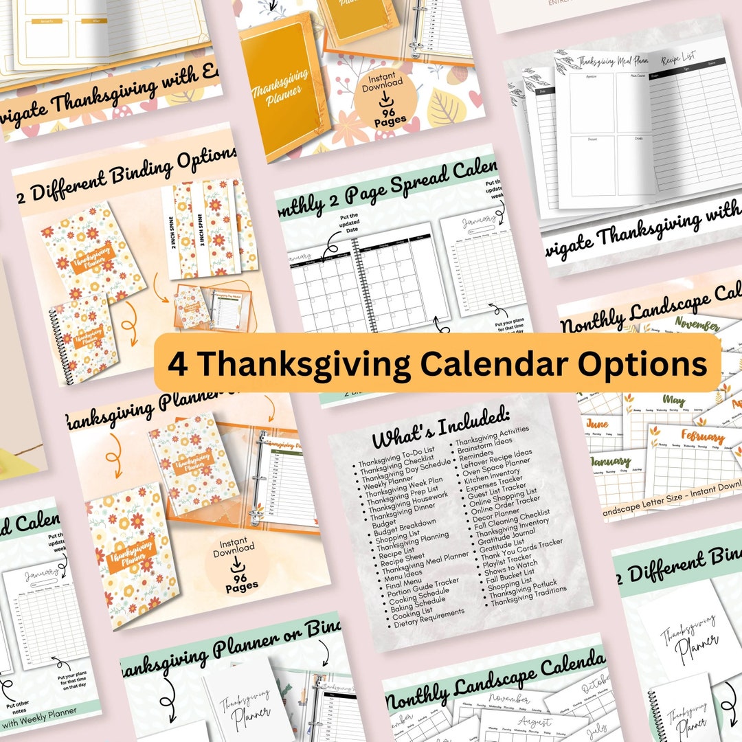Ultimate Thanksgiving Bundle Thanksgiving Planners, Stickers, Coloring ...
