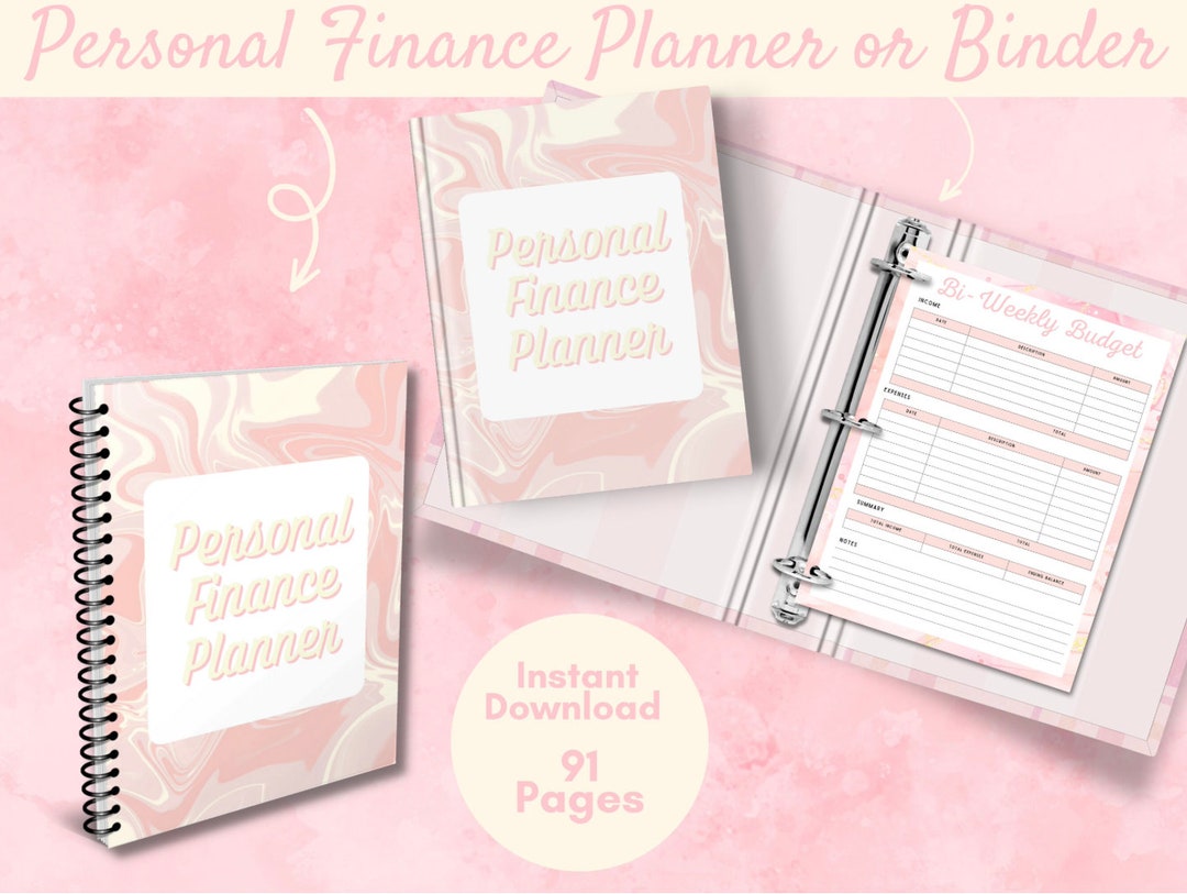 Personal Finance Planner. Monthly Budget Planner and Expense - Etsy