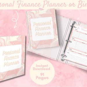 Personal Finance Planner. Monthly Budget Planner and Expense - Etsy