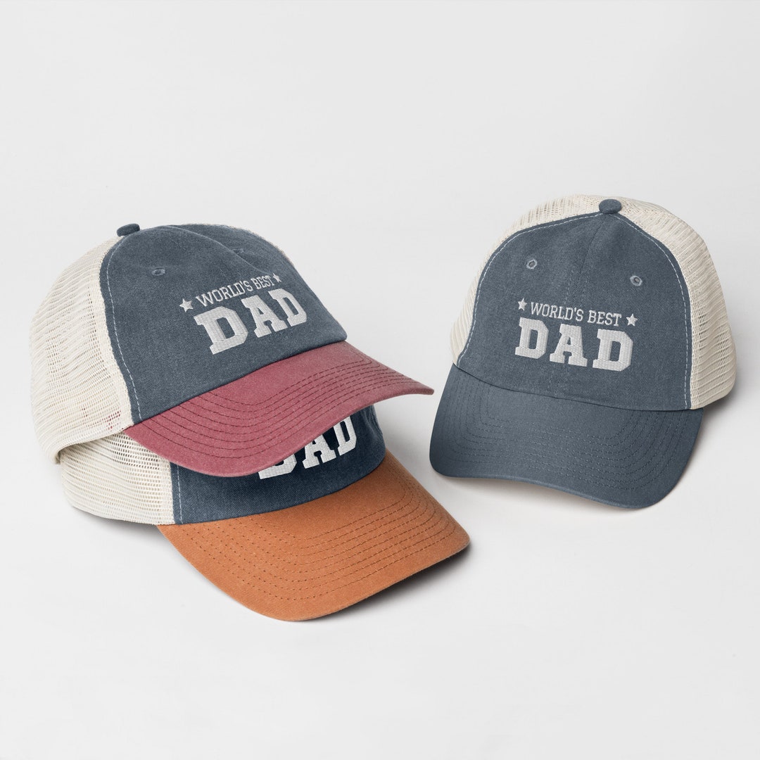 World's Best Dad Father's Day Cap. Father's Day Gift - Pigment-dyed Cap ...
