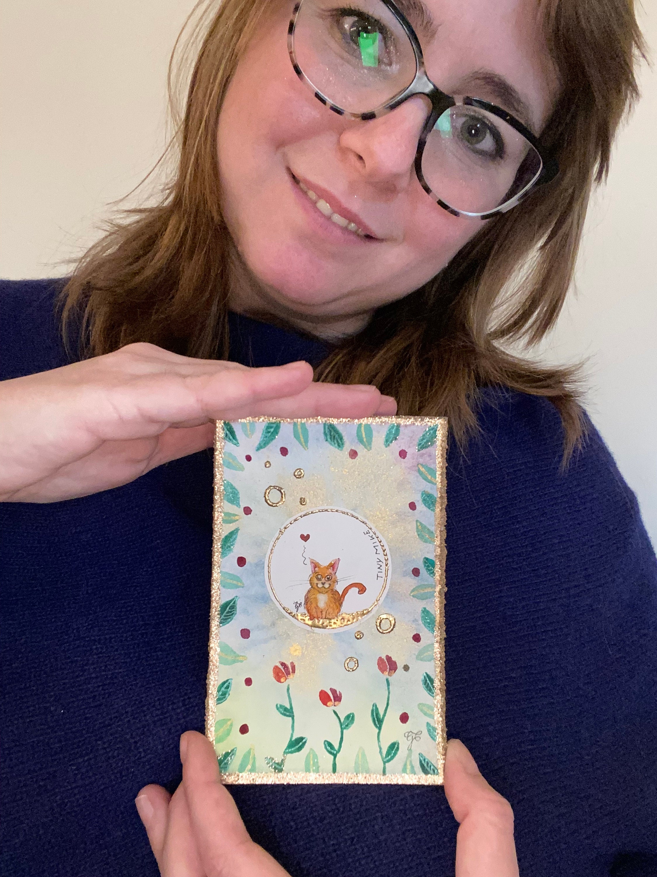 The Tiny Friends Series 6 Tiny Mike Piccolo Dipinto Tiny Painting - Etsy