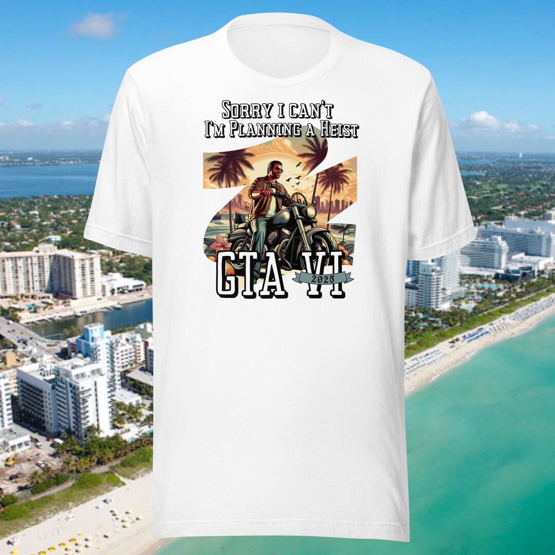 GTA Shirt Funny Grand Theft Auto Top GTA 6 Tshirt Vice City - Etsy