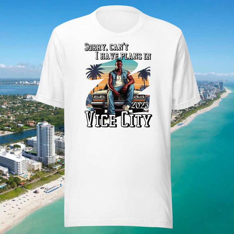 GTA VI Shirt GTA 6 Tshirt Vice City Top Gift for Gamer Grand Theft Auto ...