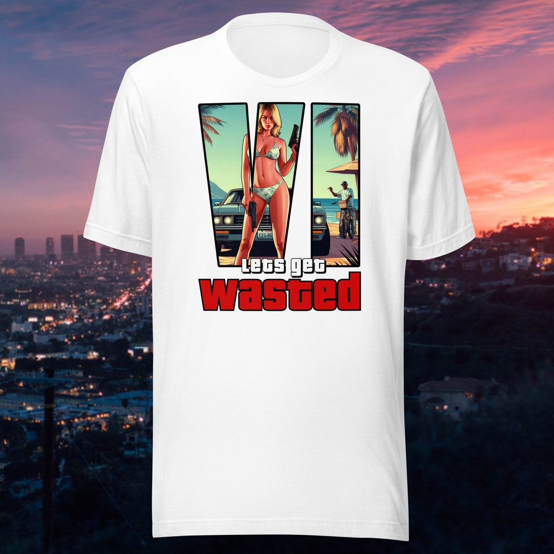 Grand Theft Auto Top Gift for GTA Player Funny GTA 6 Shirt Vice City ...