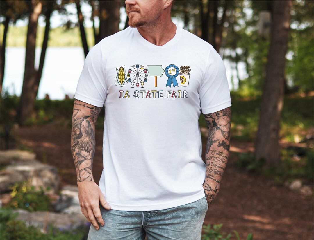 IA State Fair Icons Shirt, Iowa Shirt, Iowa Gift, Iowa Tshirt, IA ...