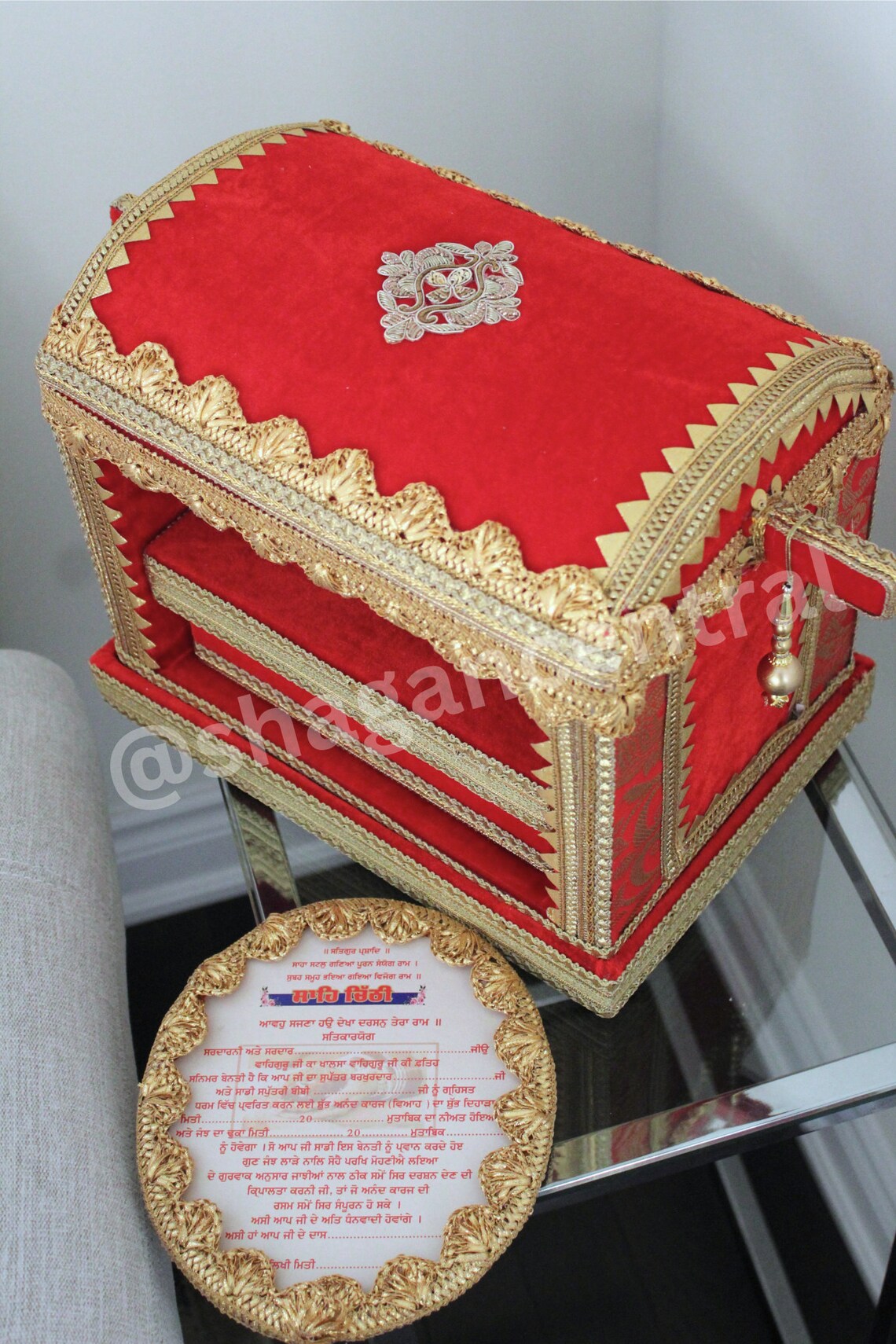 Sahe Chithi Indian Wedding Punjabi Accessories Wedding Sahi Chitti ...